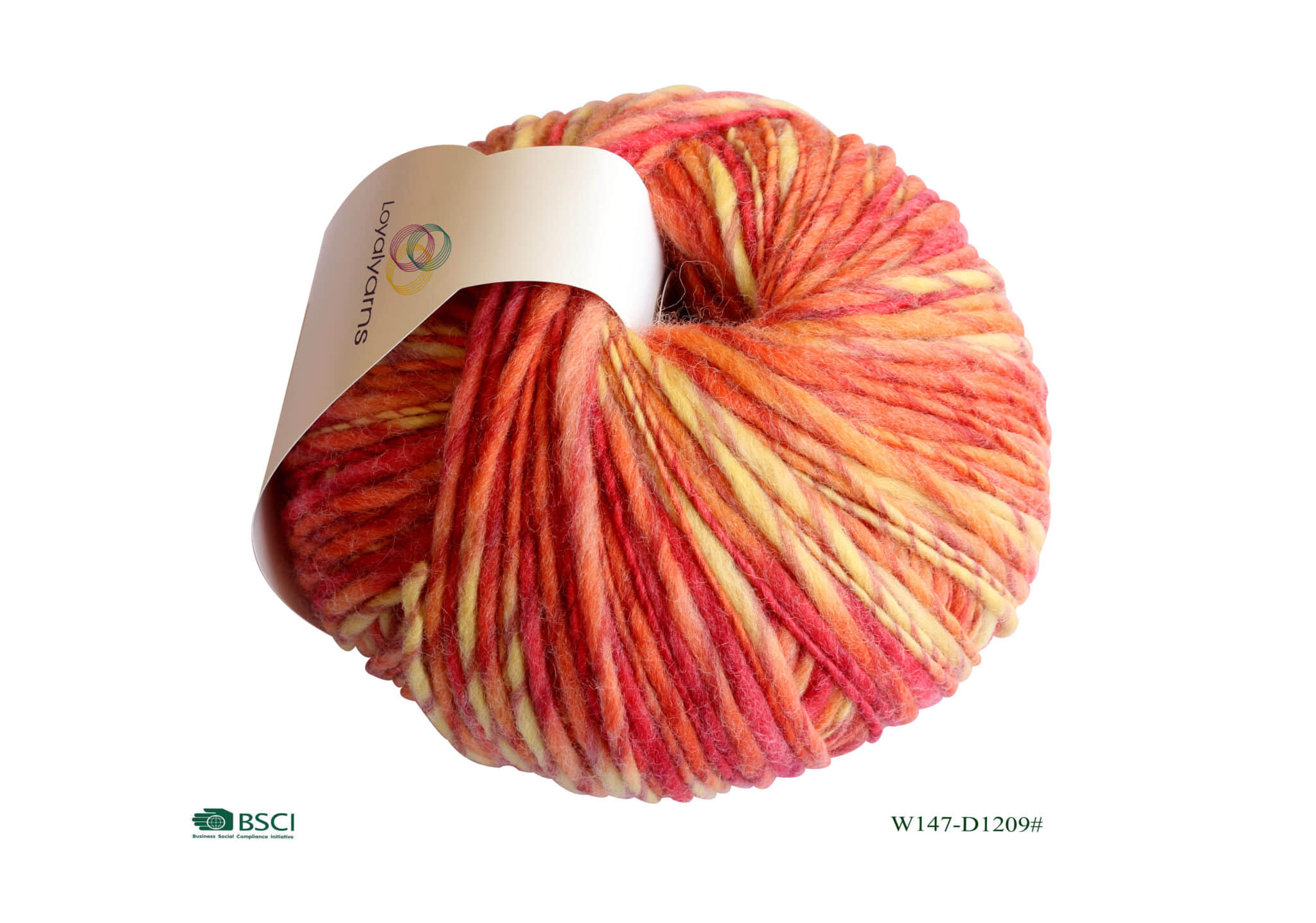 Colourful aran wool yarn W147 - China hand dyed yarn production ...
