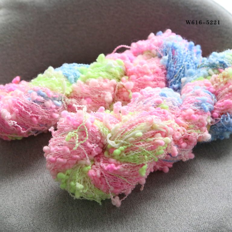 Hand dyed bobble yarn W616-5217 - China hand dyed yarn production ...